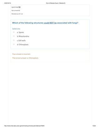 End of module exam ( module 8) | PDF