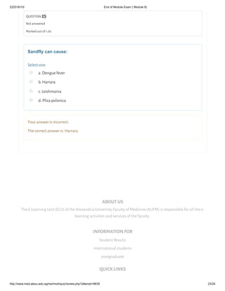 End of module exam ( module 8) | PDF