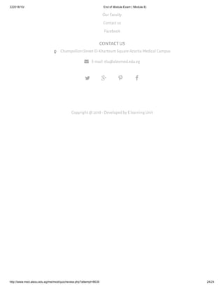 End of module exam ( module 8) | PDF