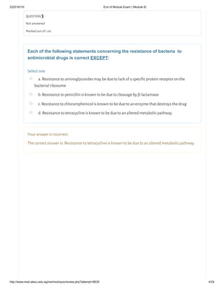 End of module exam ( module 8) | PDF