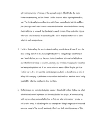 End of semester summative reflections | PDF