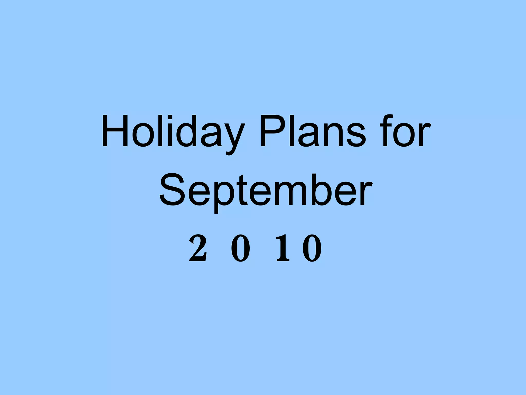 End of term 3 assembly holiday plans2010 | PPS