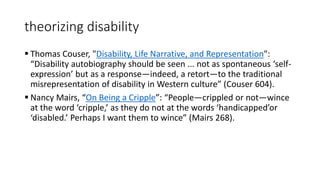Fictions of Disability--End of Term.pptx