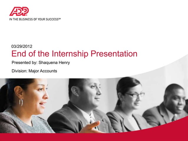 End of the internship presentations | PPTX | Legal Services Industry ...