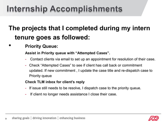 End of the internship presentations | PPTX | Legal Services Industry ...