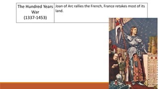 End of the Middle Ages week 8 | PPT