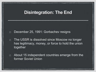 End of the ussr | PPTX