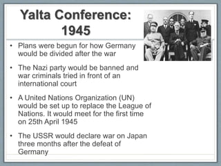 End of ww2 and trials | PPTX