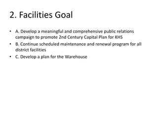 Kingston City School District Superintendent Goals Summary Report | PPT