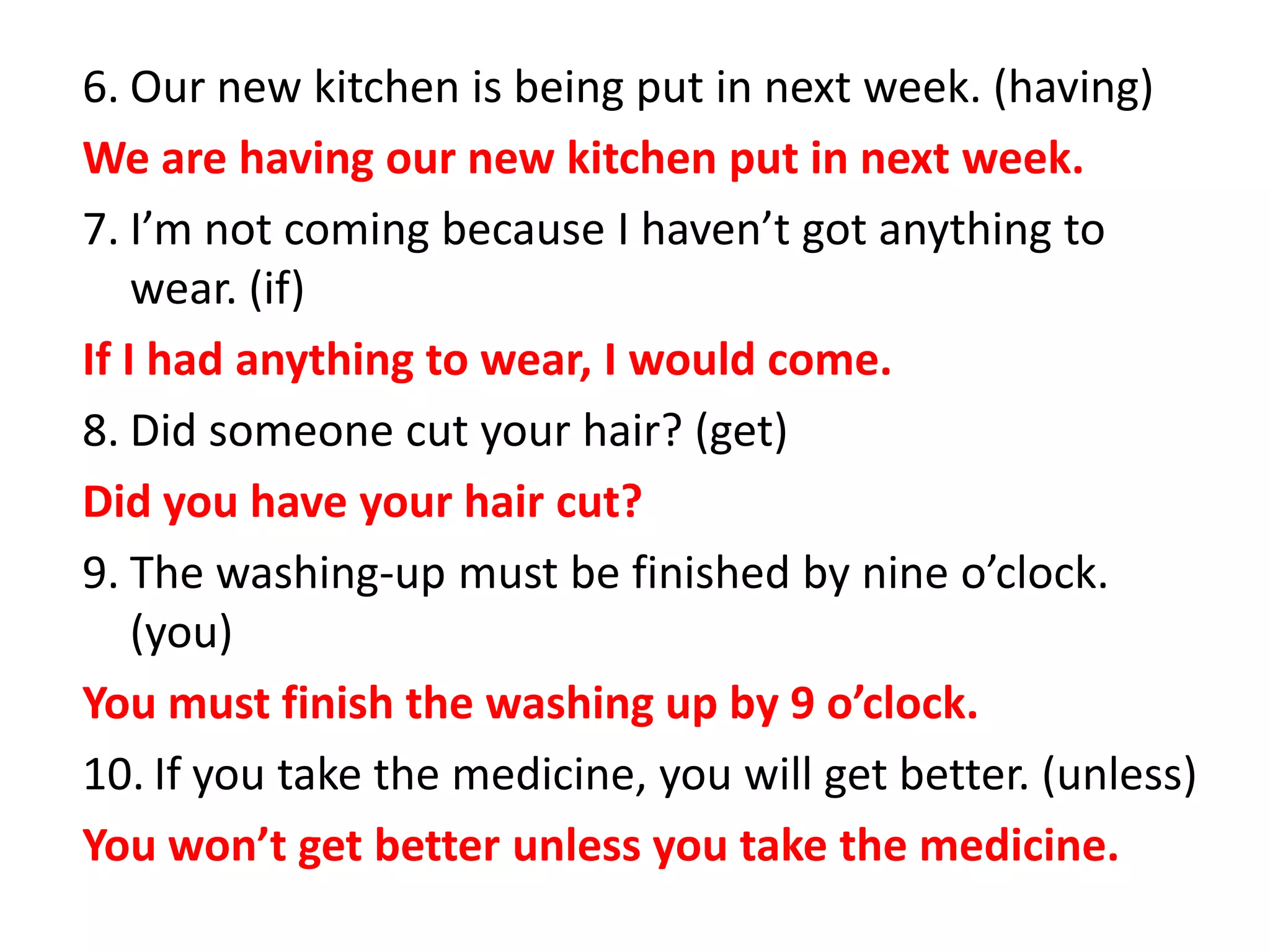 End of year revision. correction | PPTX