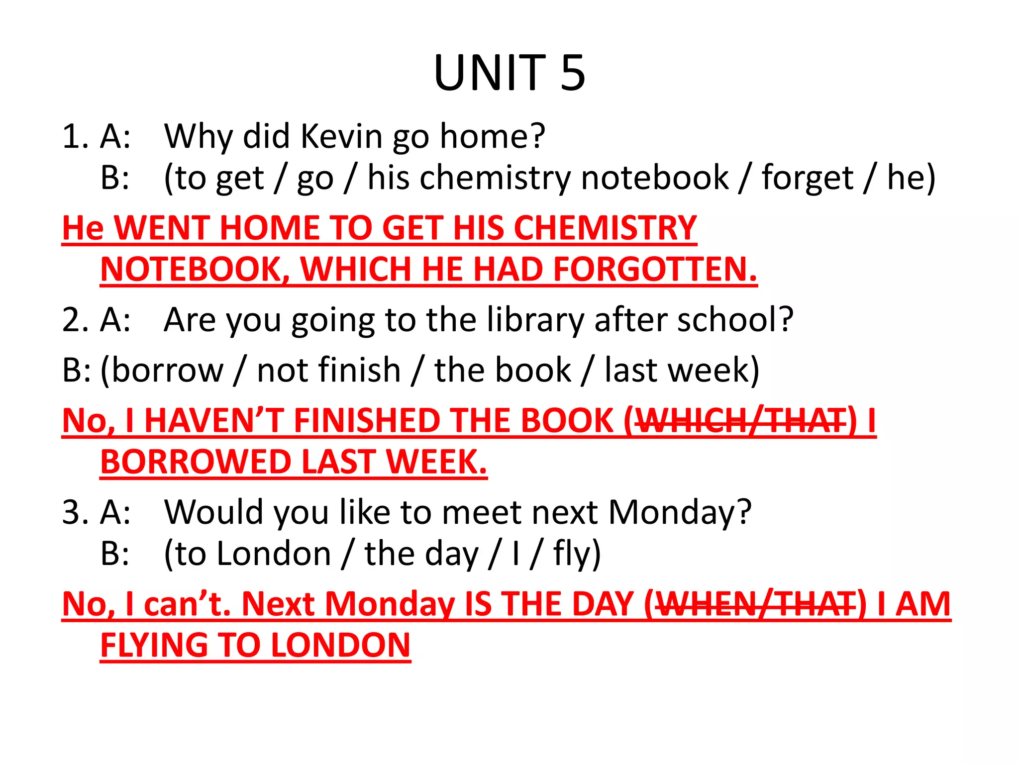 End of year revision. correction | PPTX