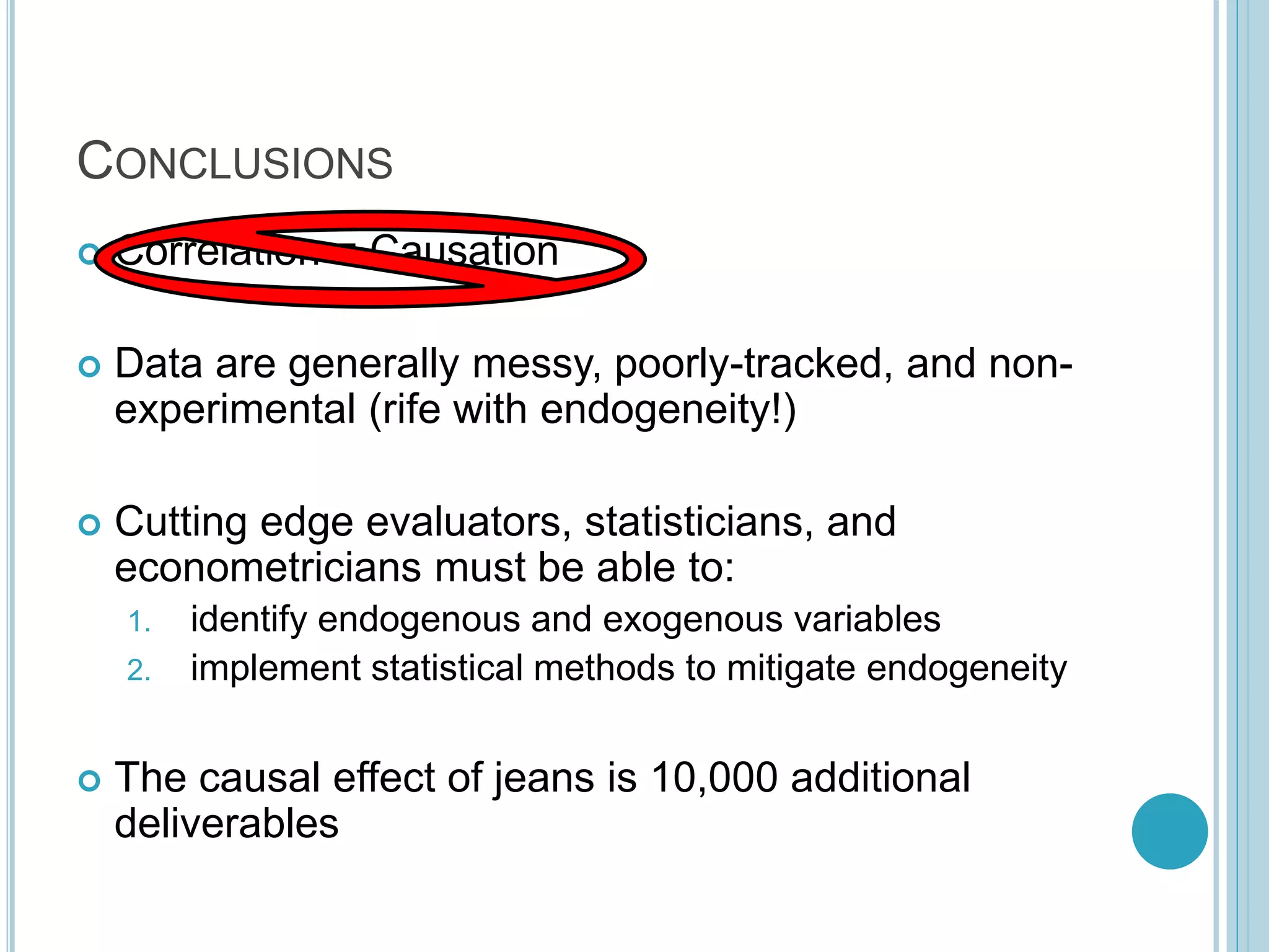 Endogeneity & Exogeneity | PPTX | Business | Business and Finance