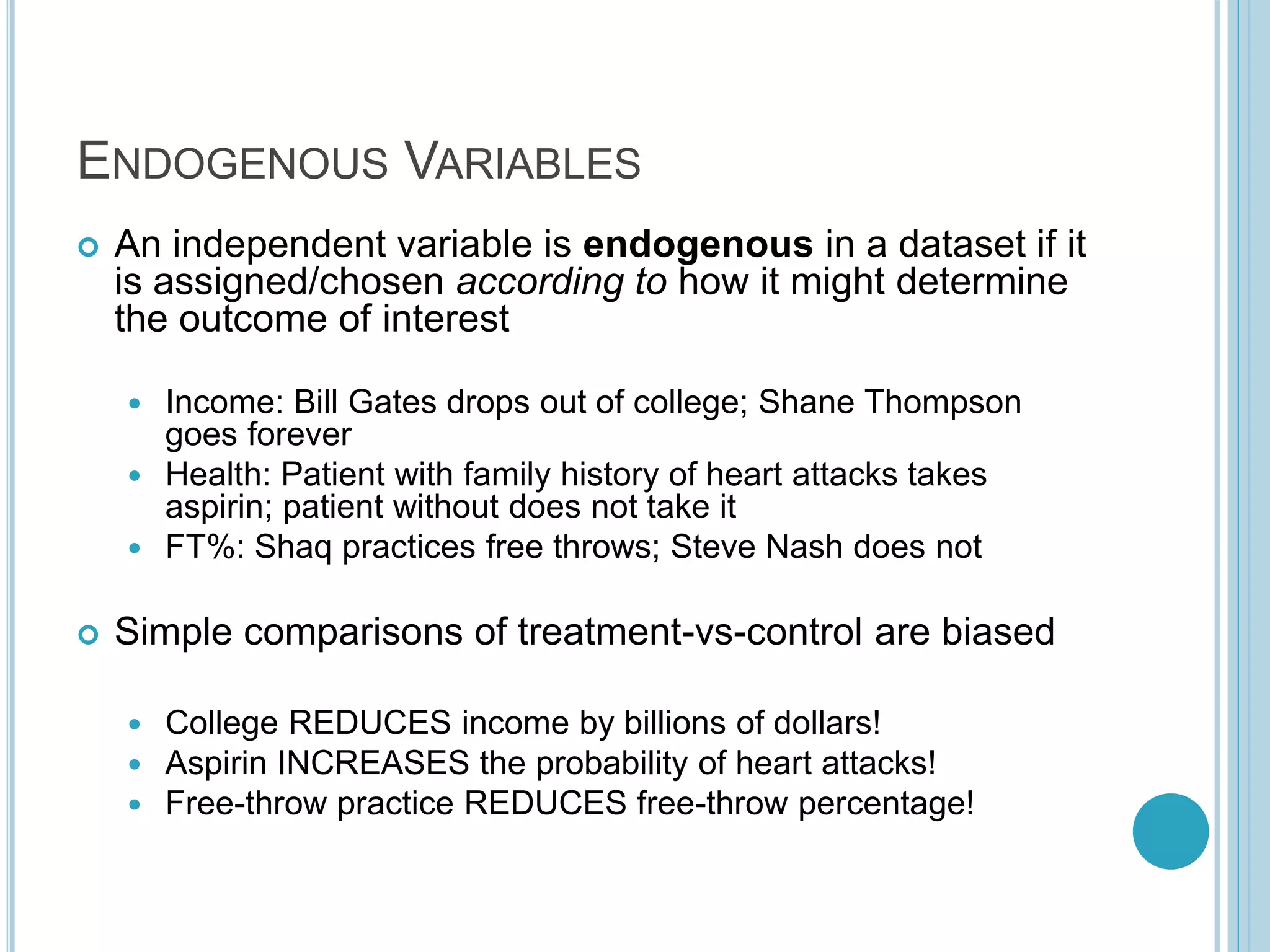 Endogeneity & Exogeneity | PPTX