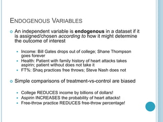 Endogeneity & Exogeneity | PPTX | Business | Business and Finance