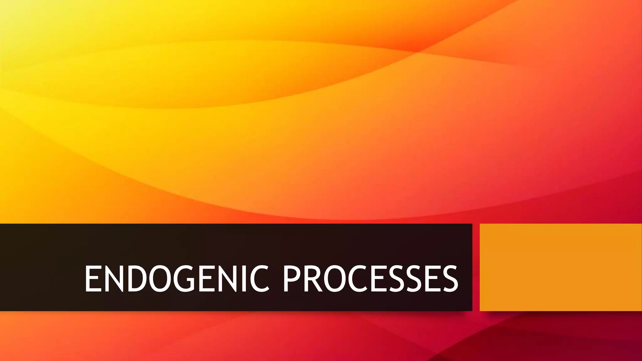 Endogenic and exogenic processes | PPTX