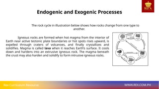 Endogenic+and+Exogses.pptxhsisksjshisishsus | PPTX | Geology | Science