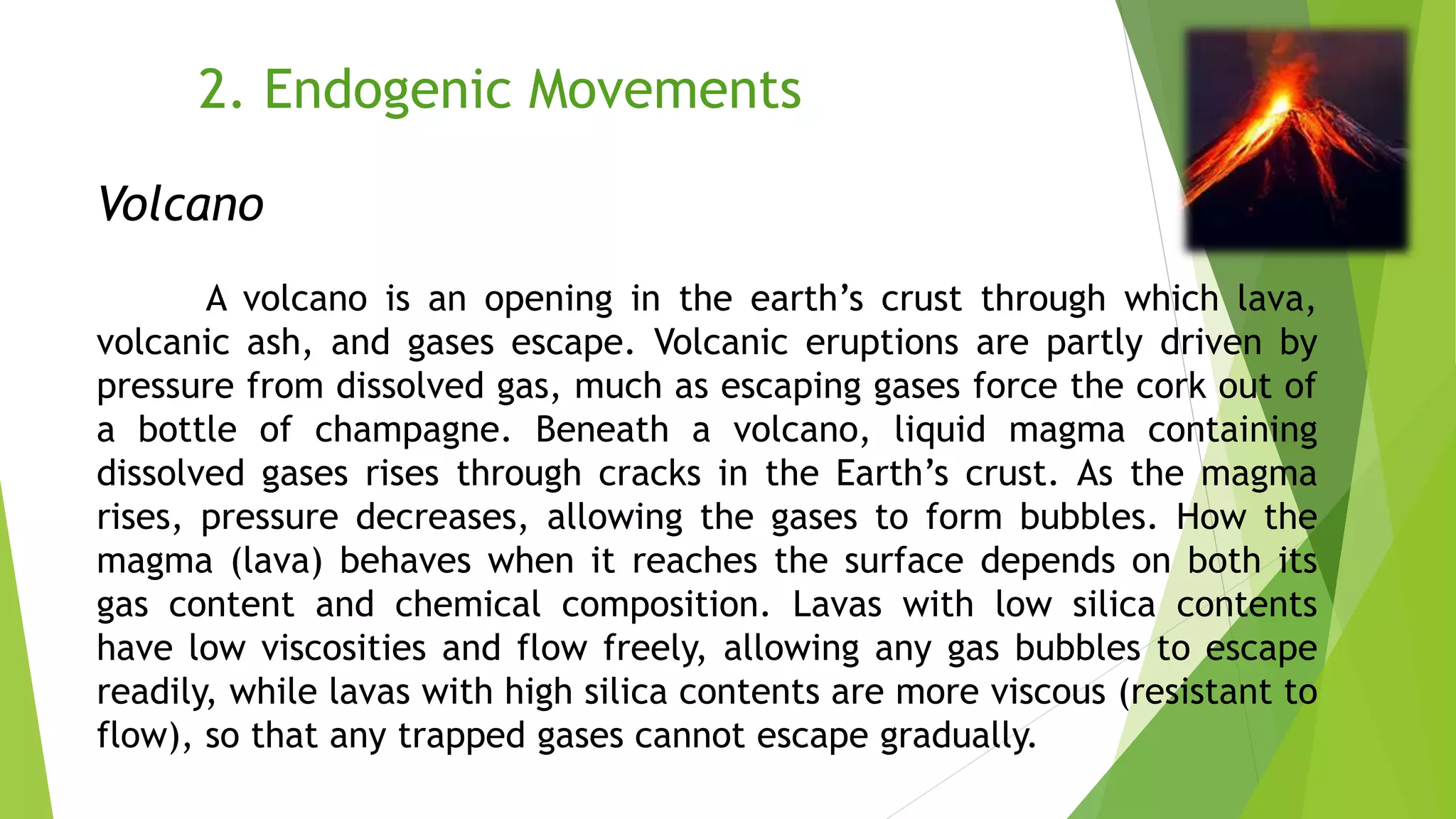 Endogenic movements grade - 9 grography | PPTX