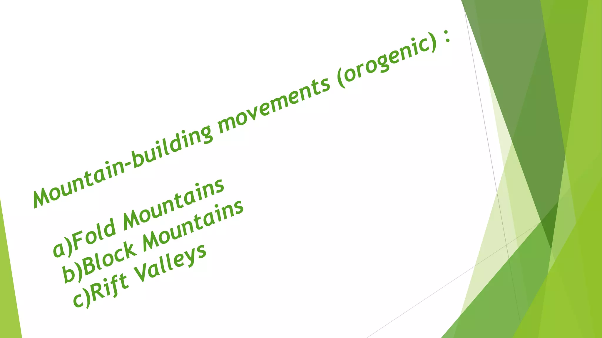 Endogenic movements grade - 9 grography | PPTX