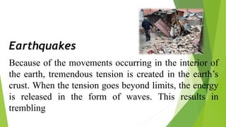 Endogenic movements grade - 9 grography | PPTX