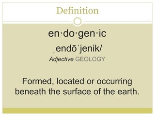 Endogenic processes - The Process Within | PPTX