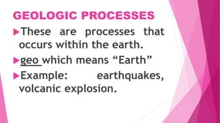 Endogenic processes(Michelle Domingo) | PPT