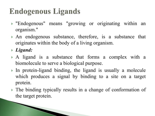 Endogenous ligands | PPT