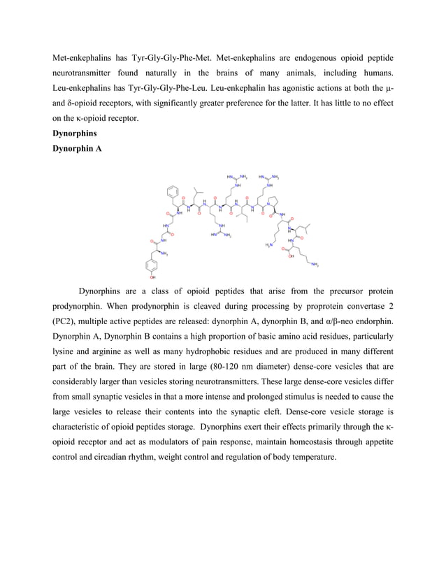 Endogenous opioid peptide | DOCX | Endocrine and Metabolic Diseases ...