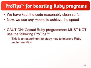 Optcarrot: A Pure-Ruby NES Emulator | PPT
