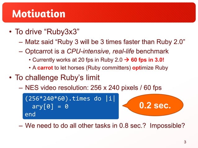 Optcarrot: A Pure-Ruby NES Emulator | PPT