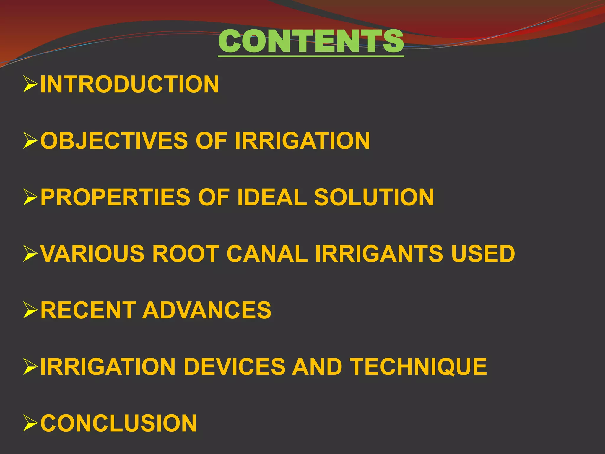 ENDODONTIC IRRIGANTS | PPT