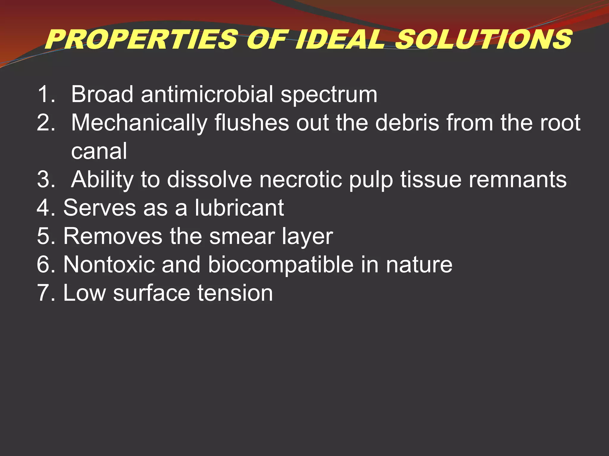 ENDODONTIC IRRIGANTS | PPT