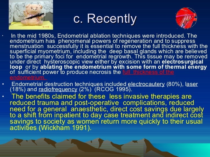 Types Of Endometrial Ablation Procedures