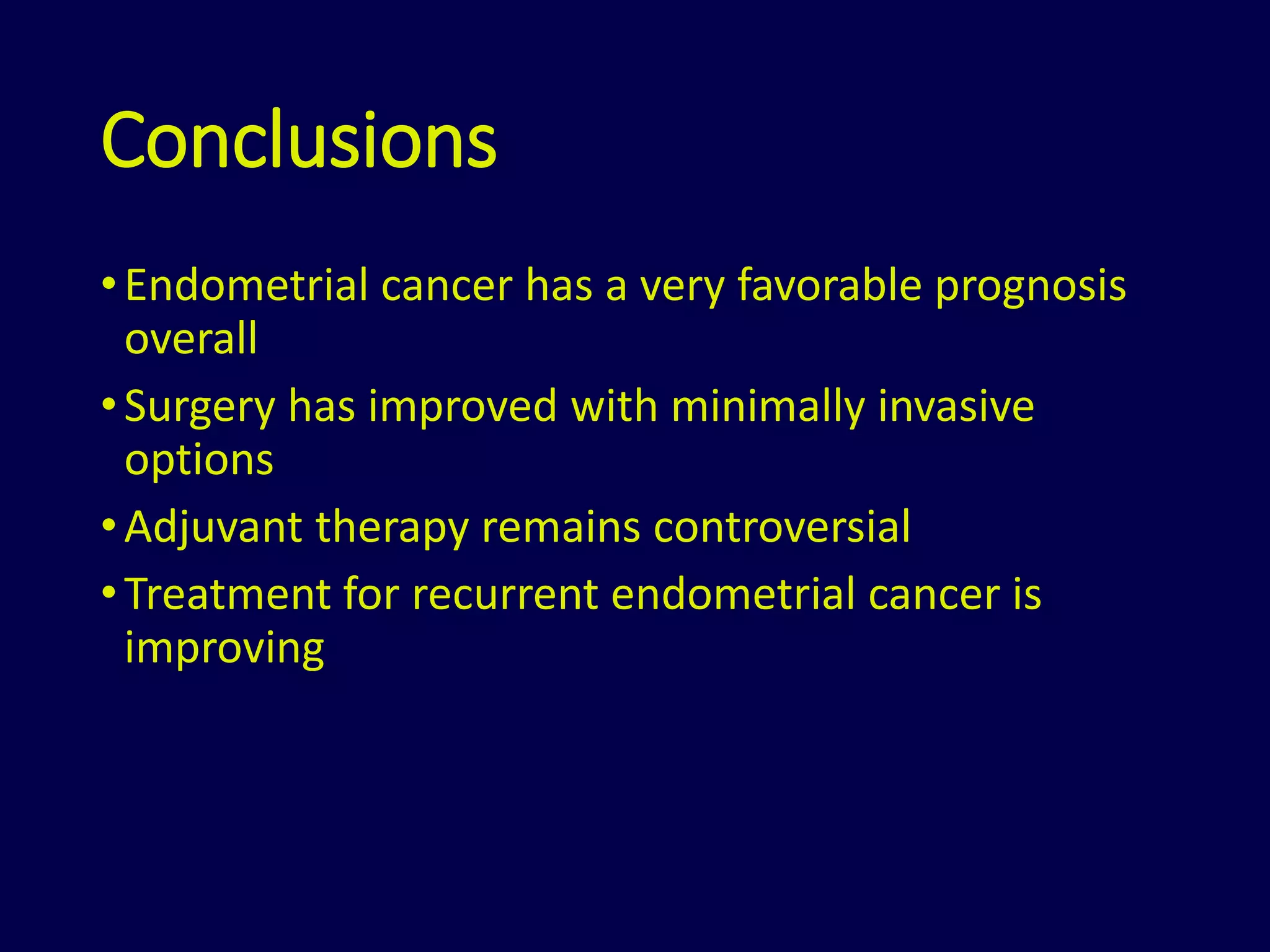 Uterine and Endometrial Cancer 101 | PPT
