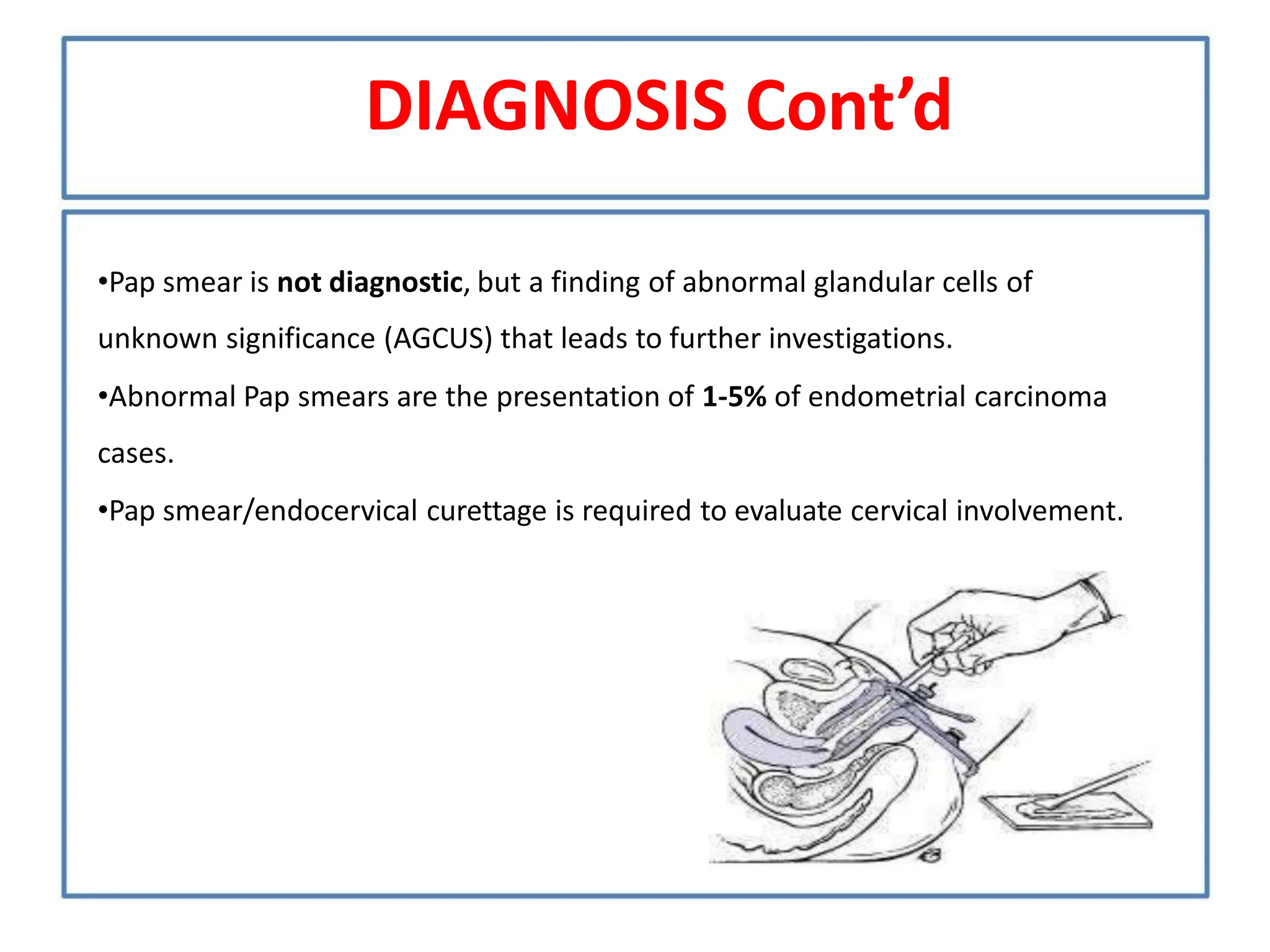 WORK UP A CASE OF Endometrial cancer .ppt