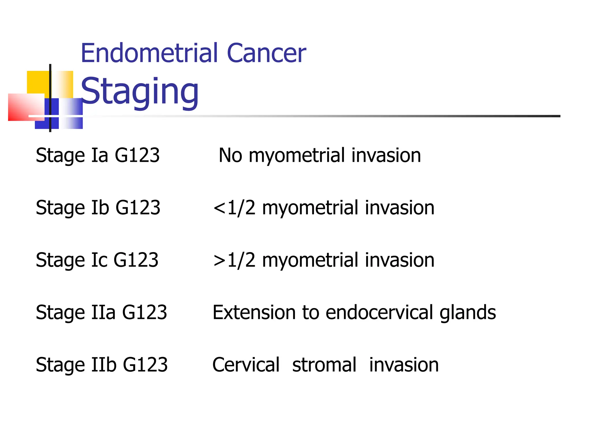 WORK UP A CASE OF Endometrial cancer .ppt
