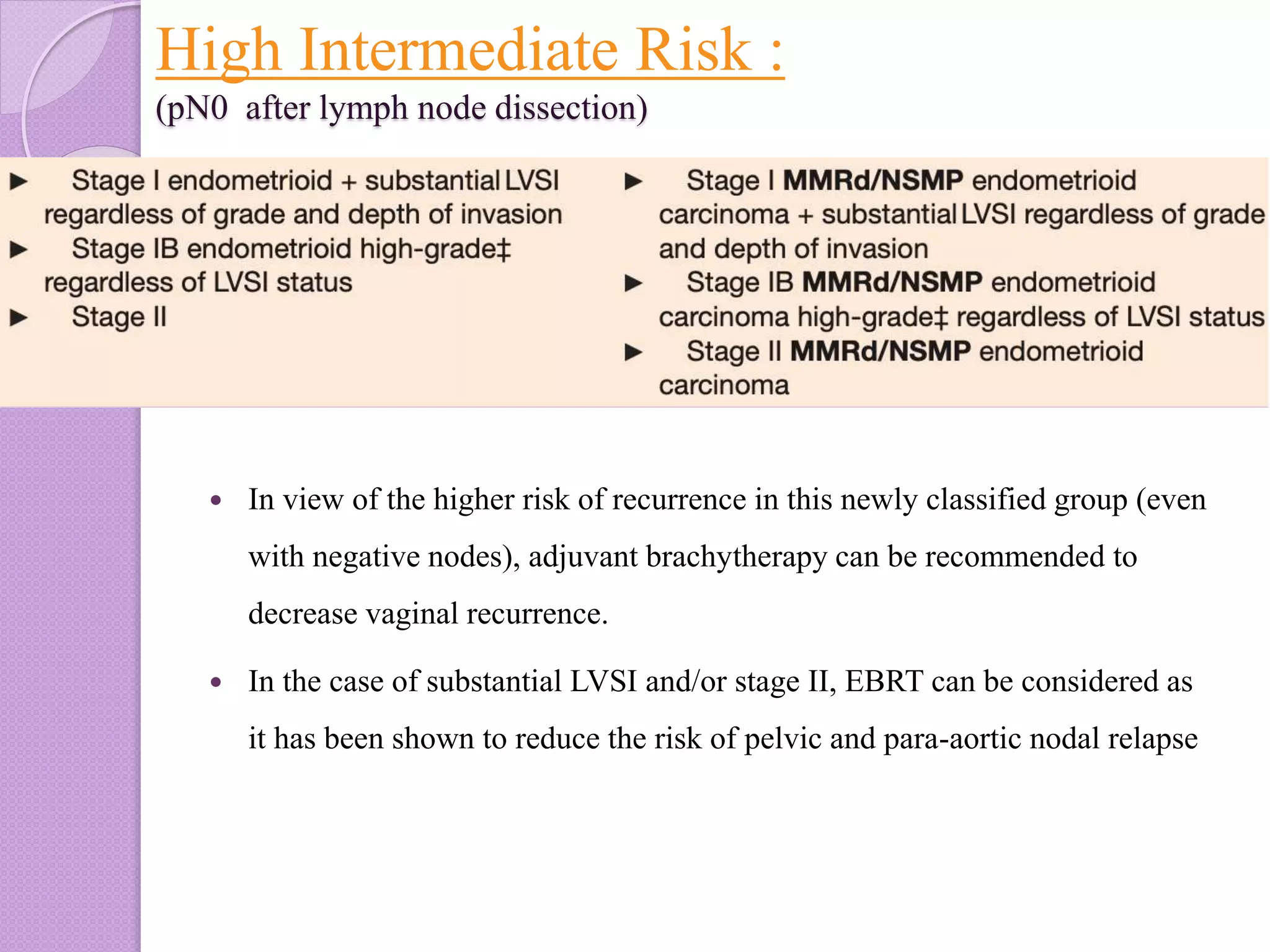 Endometrial cancer recommendations | PPTX