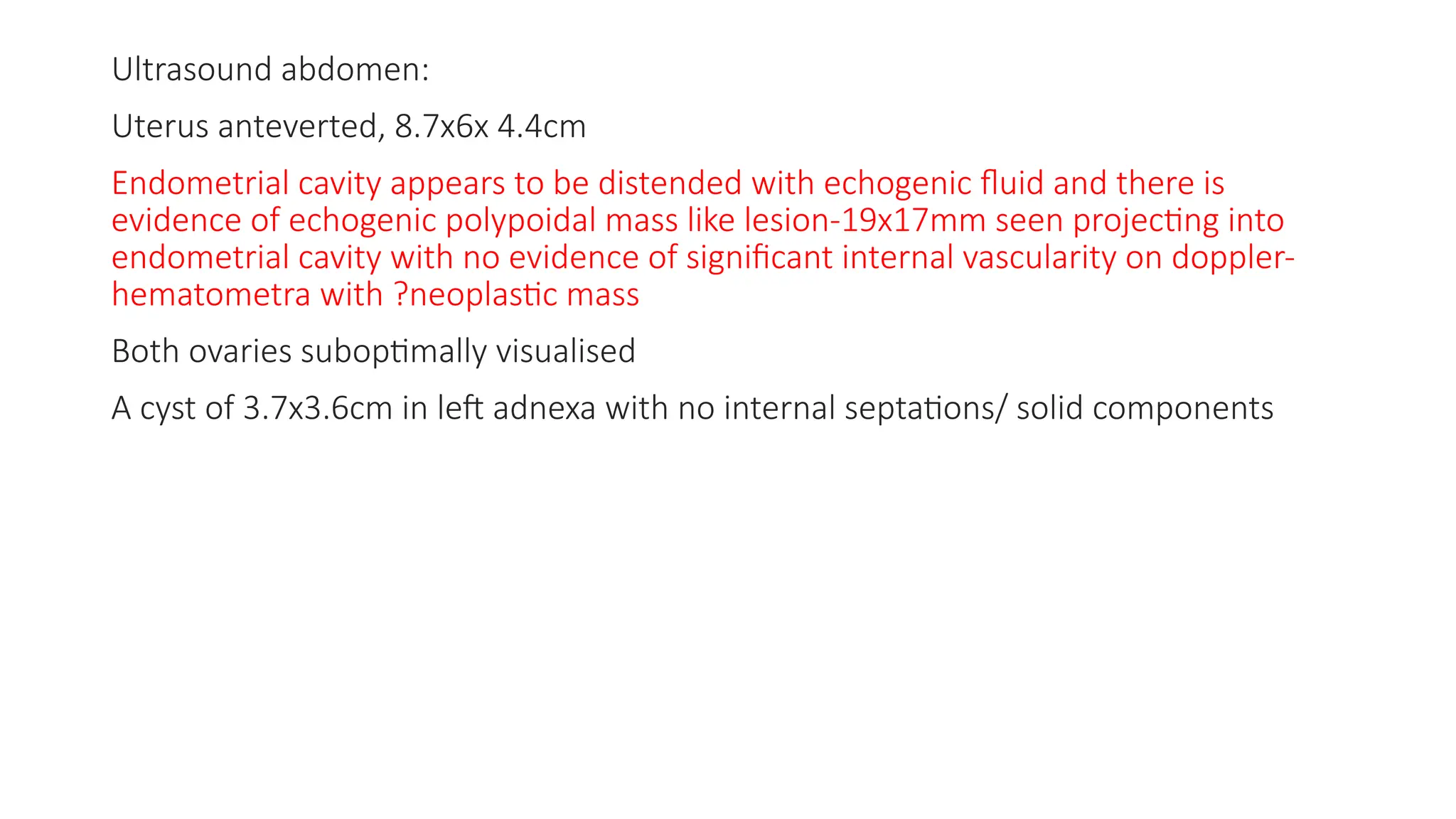 ENDOMETRIAL CARCINOMA case presentation for postgraduates | PPTX