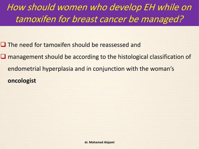 Endometrial hyperplasia dr.alajami | PDF | Menopause | Endocrine and Metabolic Diseases