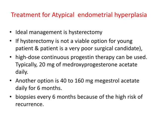 Endometrial hyperplasia.ppt | Menopause | Endocrine and Metabolic Diseases
