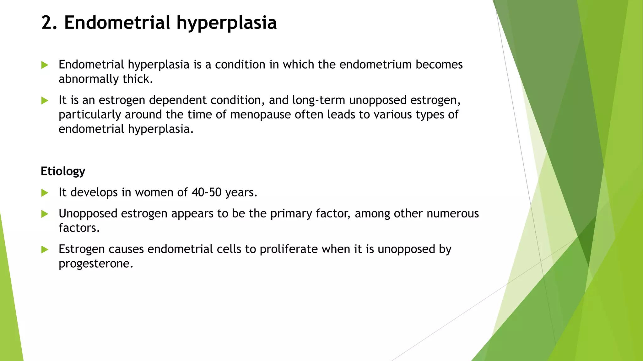 Endometrial Hyperplasia and Carcinoma | PDF | Menopause | Endocrine and Metabolic Diseases