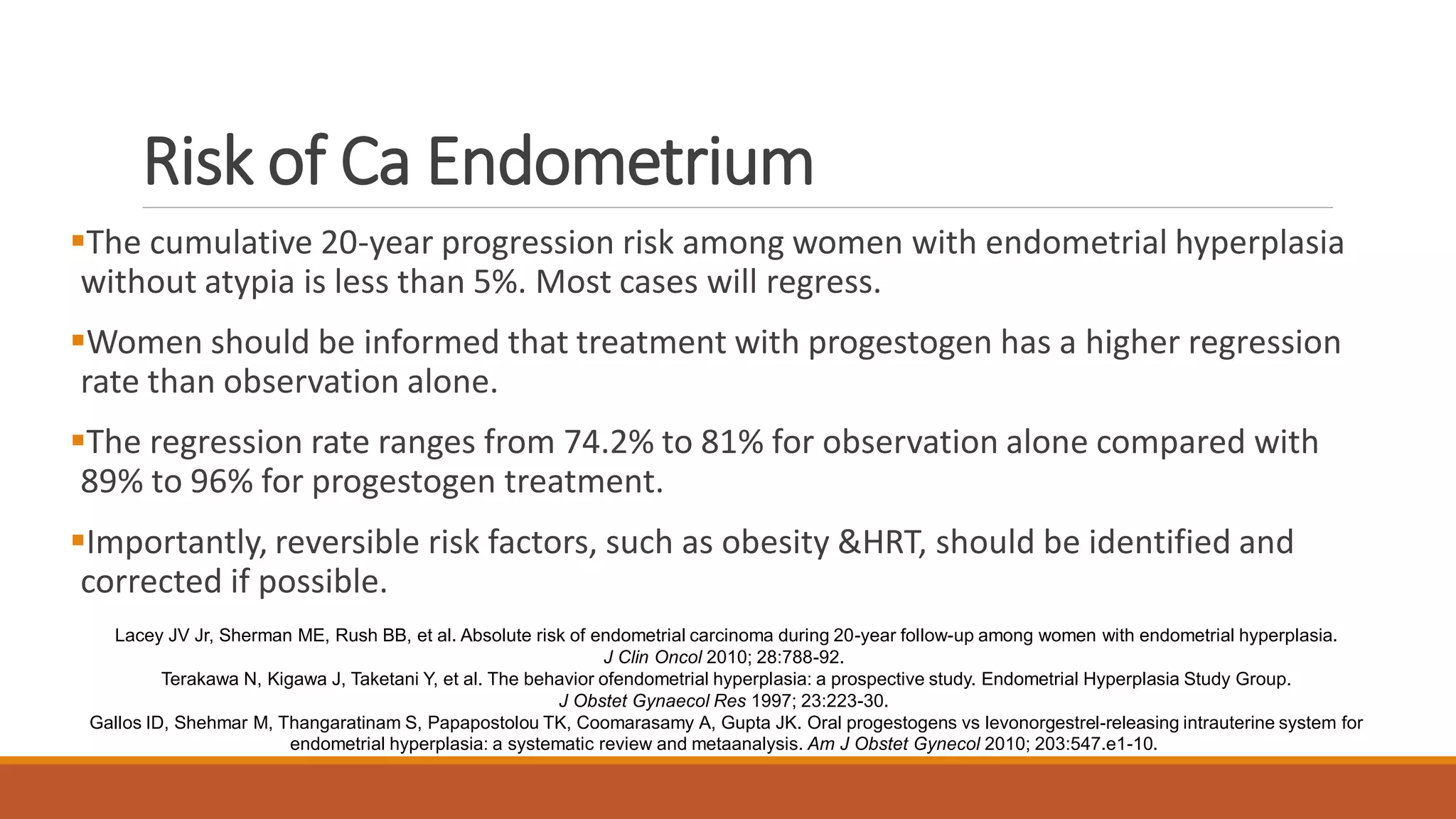 Endometrial Hyperplasia & Cancer Uterus Explain by Dr. Laxmi Shrikhande | PPT