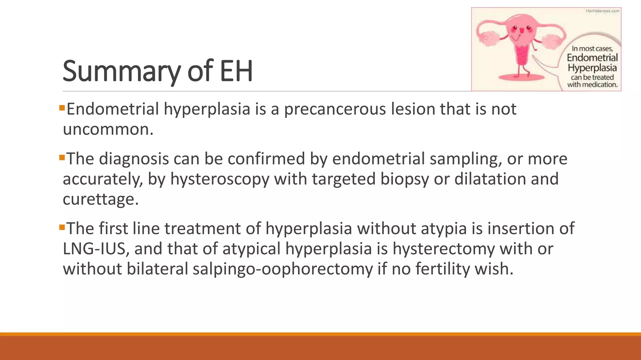 Endometrial Hyperplasia & Cancer Uterus Explain by Dr. Laxmi Shrikhande | PPT