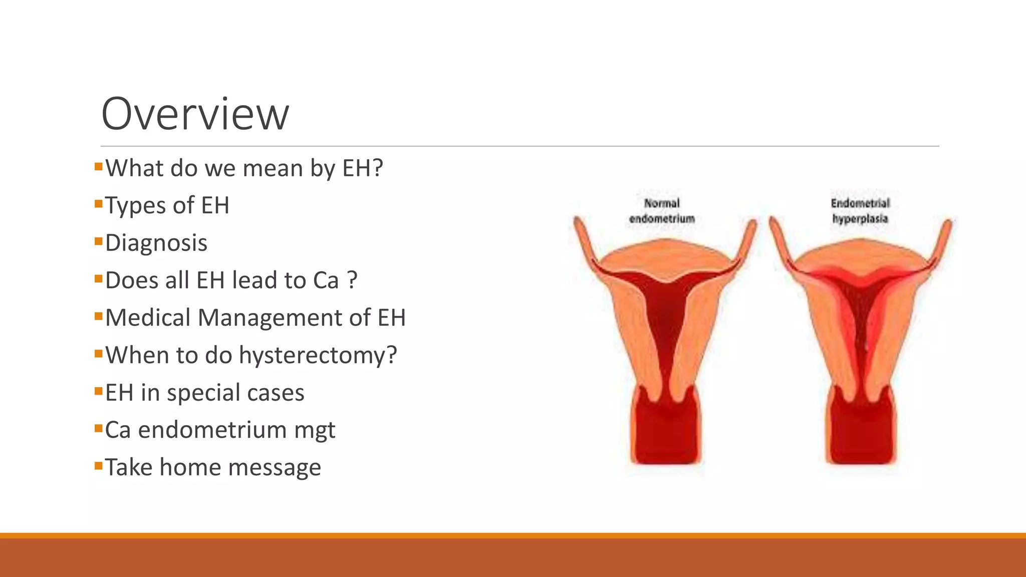 Endometrial Hyperplasia & Cancer Uterus Explain by Dr. Laxmi Shrikhande | PPT