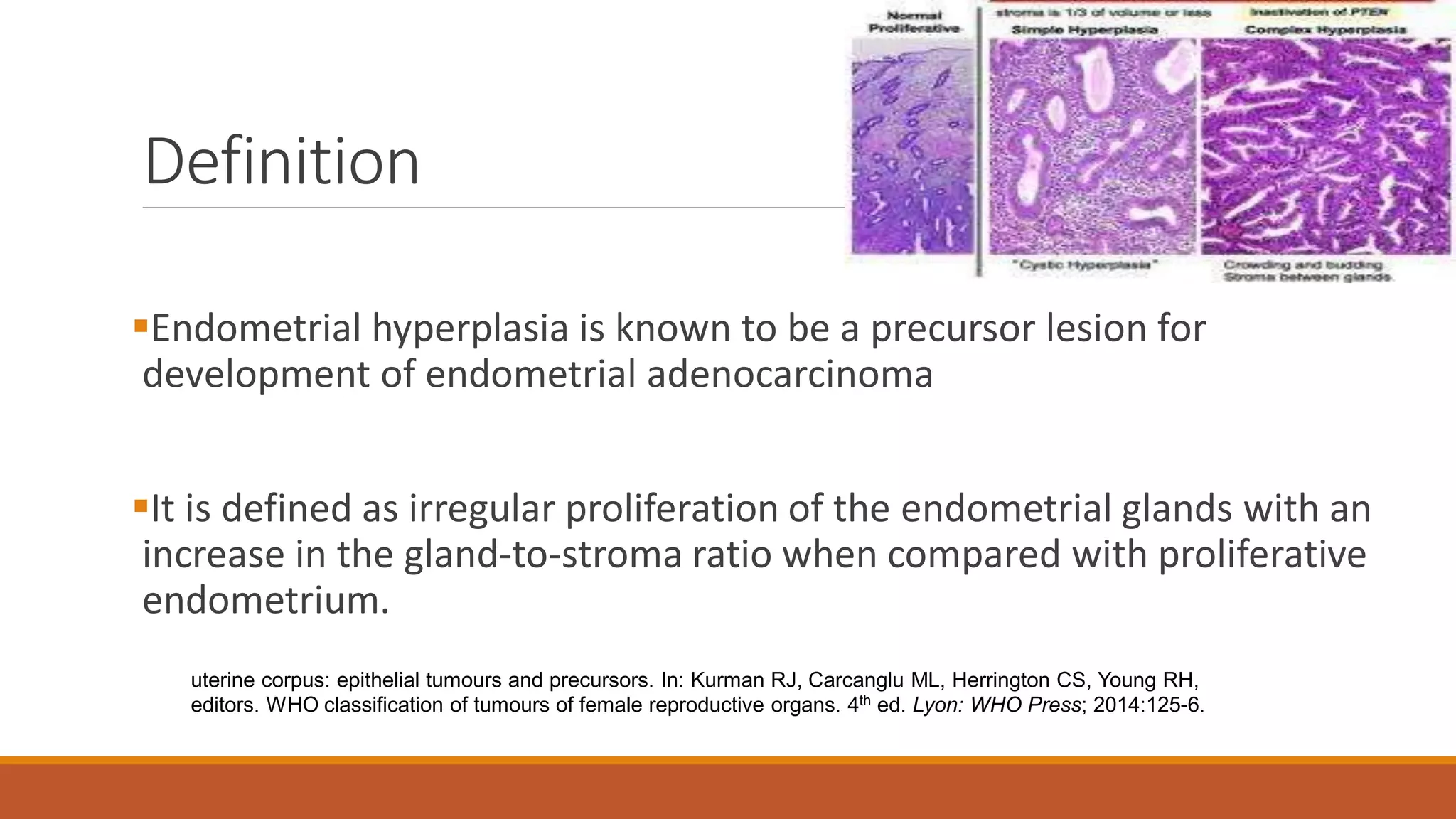 Endometrial Hyperplasia & Cancer Uterus Explain by Dr. Laxmi Shrikhande | PPT