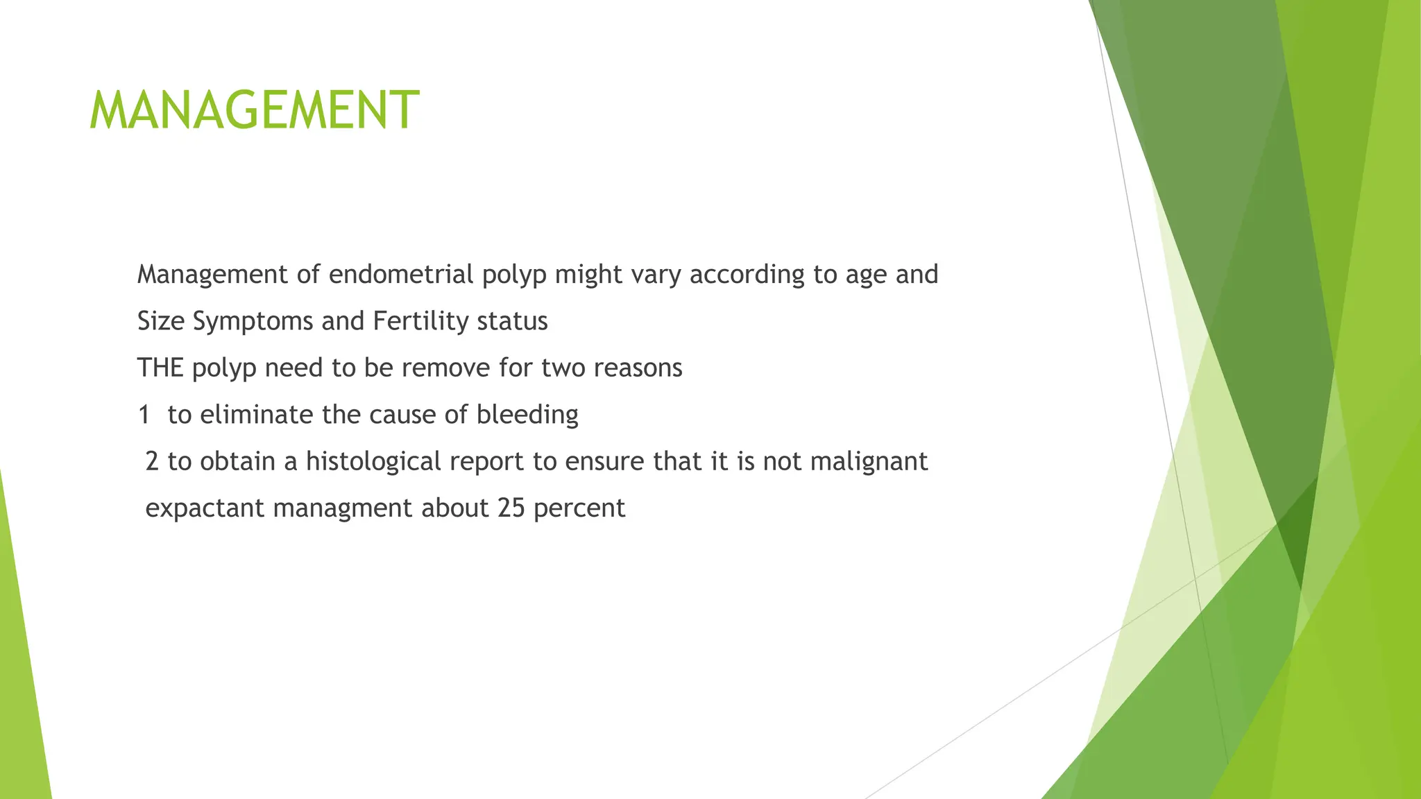 endometrial polyp.pptx for medical students | PPTX
