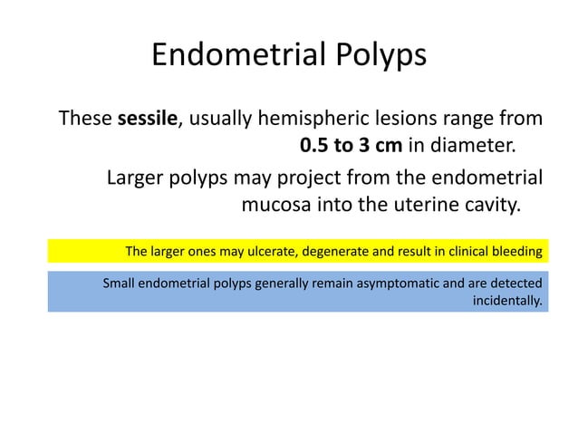 Endometrial polyp, hyperplasia, carcinoma | PPTX | Reproductive Health | Diseases and Conditions