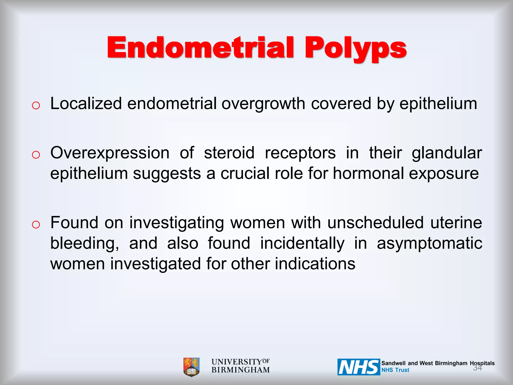 Dr Ayman Ewies - Endometrial Polyps in Postmenopausal Women | PDF