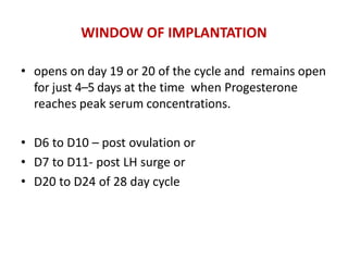 Endometrial receptivity | PPTX