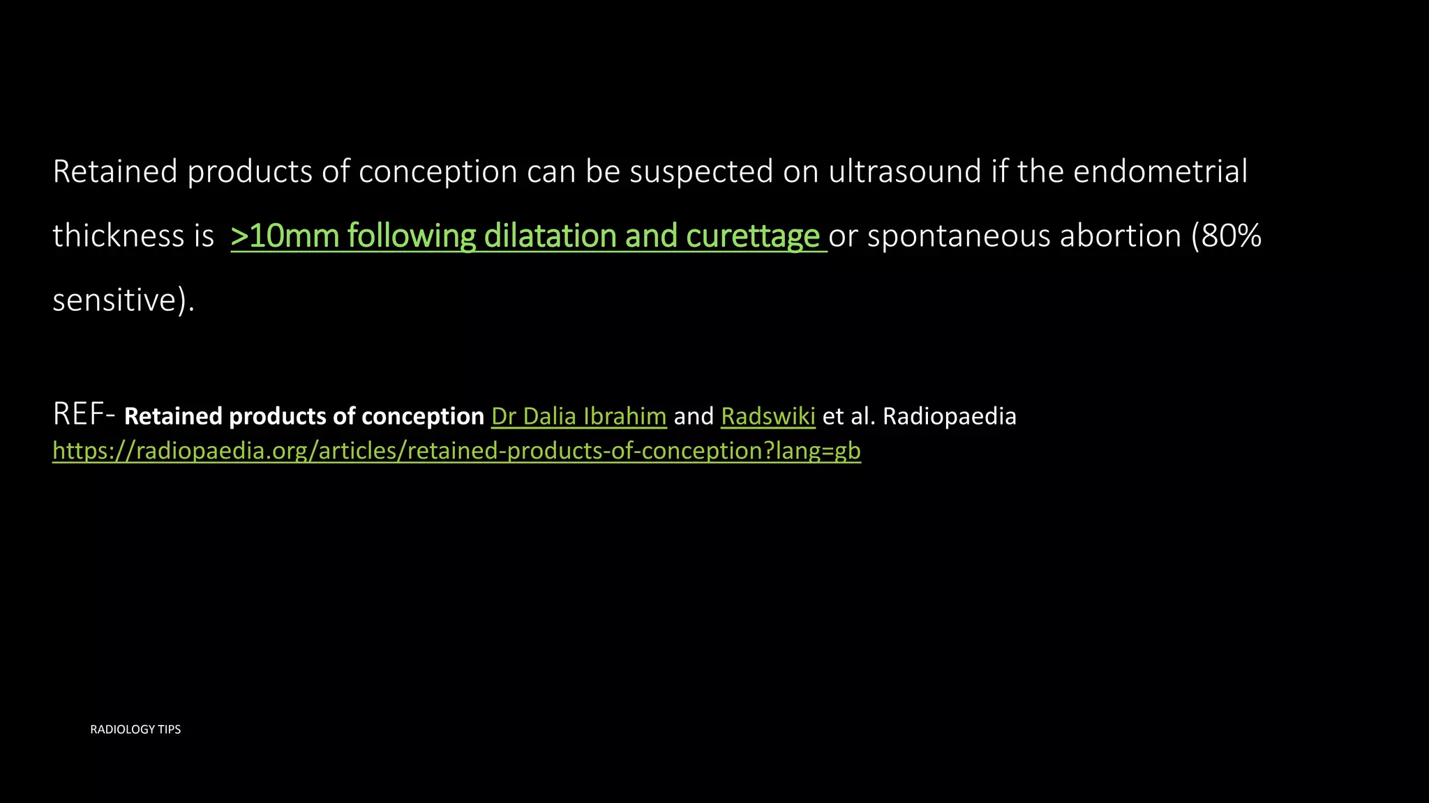 Endometrial thickness and rpoc | PPTX