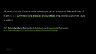 Endometrial thickness and rpoc | PPTX